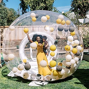 King Inflatable Bubble House Tent PVC Outdoor Transparent Balloon Bubble with Blower (13FT)