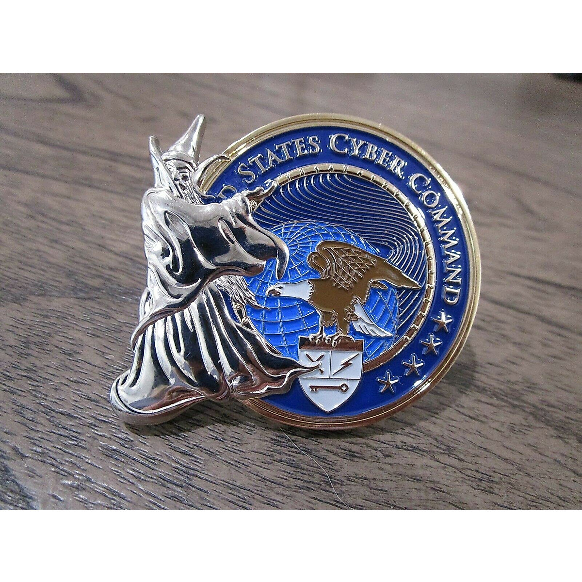 US Cyber Command CYBERCOM USN USAF Army NSA Wizard Challenge Coin