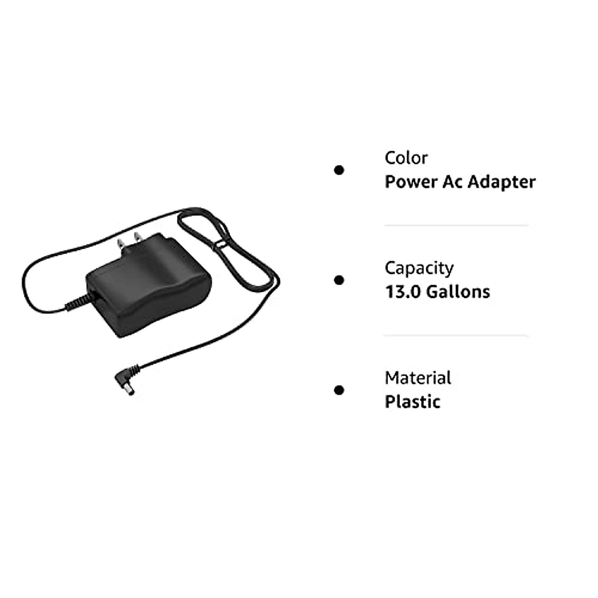 SensorCan Automatic 13 Gallon Touchless Sensor Trash Can, Power AC Adapter