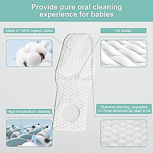 35PCS Finger Cots Baby Mouth Cleaner, Baby Tongue Cleaner Newborn Brushes Teeth With Fingers For 0-36 Months Toddler Care Of Baby Mouth, Baby Finger Toothbrush Cleans Teeth, Wipes Tongue Surface