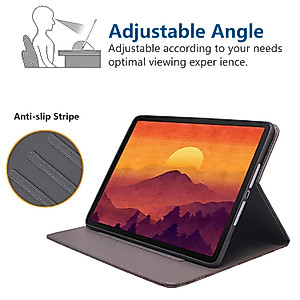 ZXHSBROK for iPad 10th Generation Case 2022 10.9 Inch - Slim PU Leather Folding Stand Folio Cover with Auto Sleep/Wake for iPad 10th Generation 10.9" 2022, American Flag & Bullets