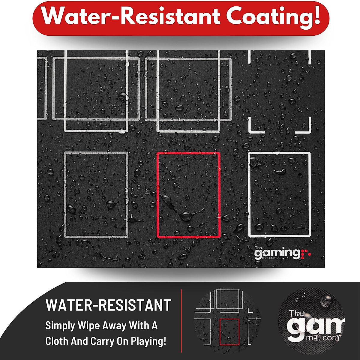 The Gaming Mat Company Compatible Yu-Gi-Oh! Playmat for Yu-Gi-Oh! Cards - XL 2 Player 28.35" x 28.35" x 0.16" (4mm) Thick