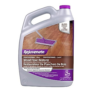 Rejuvenate Professional Wood Floor Restorer and Polish with Durable Finish Easy Mop On Application High Gloss Finish 128oz
