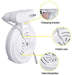BECROWMUS 2Pack AC Outlet Wall Mount Compatible with Deco M9 Plus Whole Home Mesh WiFi System Routers, Deco M9 Plus Wall Mount Stand Bracket Holder