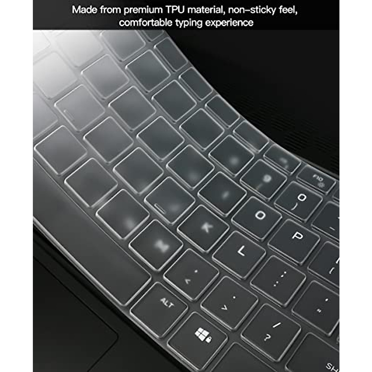 Keyboard Cover Skin for Dell Alienware m17 R5, Alienware m15 R7, Alienware M16 R1, Alienware x15 R1 R2 15.6" & x17 R1 R2 17.3", Alienware m15 R5 R6 R7 15.6", Dell G16 7630 7620 Gaming Laptop, TPU