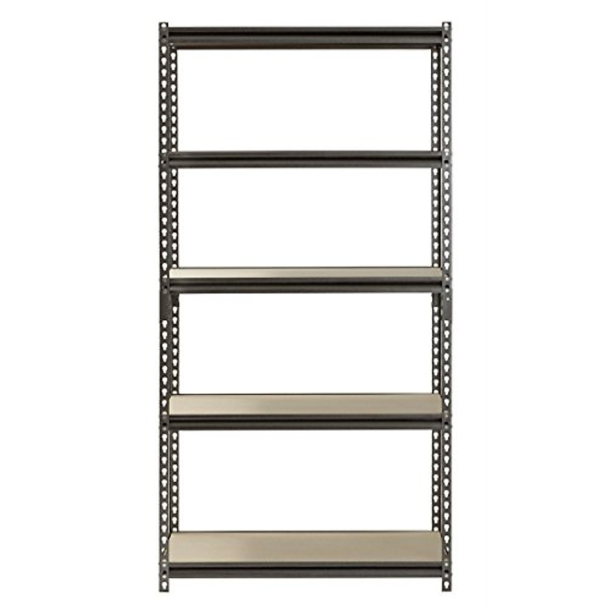 Muscle Rack UR361872PB5PAZ-SV Silver Vein Steel Storage Rack, 5 Adjustable Shelves, 4000 lb. Capacity, 72" Height x 36" Width x 18" Depth