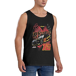 ASFRSH Ryan Blaney 12 Men Sleeveless Garment Sport T-Shirt Athletic Undershirt Tank Top Shirt Quick Dry Men's Tee Black
