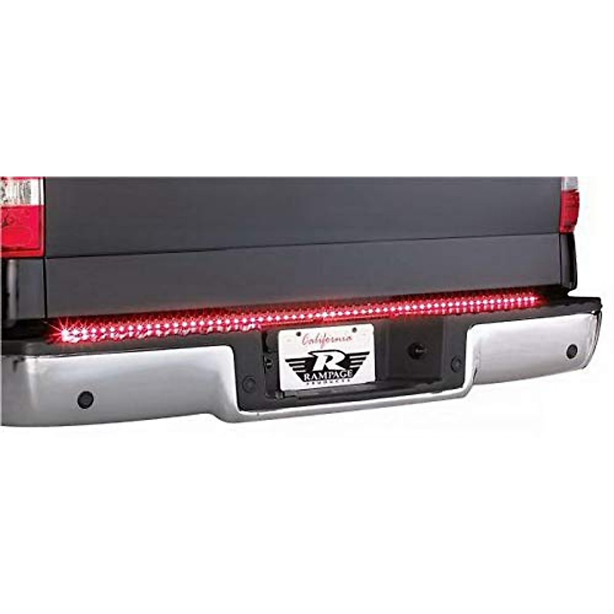 Rampage 49" LED Tailgate Light Bar | Superbrite LED 6 Function, Brake, Left/Right Turn Signals, Flasher/Running Lights, Reverse/Backup Lights, Black | 960137 | Universal Fit & Mounting