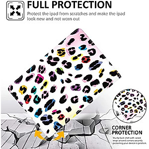 iPad Mini 6 Case, iPad Mini 2021 6th Generation Case Auto Sleep/Wake Multi-Angle Stand for iPad Mini 6th Gen 8.3 Inch , Colorful Leopard Print