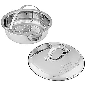 Oster Sangerfield Stainless Steel Cookware 5-Quart Pasta Pot w/Steamer & Strainer Lid