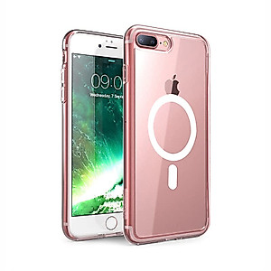 Tigowos Magnetic Phone Case for iPhone 8 Plus Case with MagSafe Wireless Charging Shockproof Protective Case for iPhone 8 Plus(5.5")， Clear