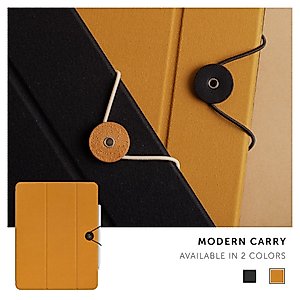 Native Union W.F.A iPad Folio – Foldable Stand and Cover Made of Recycled Materials Compatible with iPad Air 13" M2, iPad Pro 12.9" with Easy Magnetic Attachment and Button and String Design (Kraft)