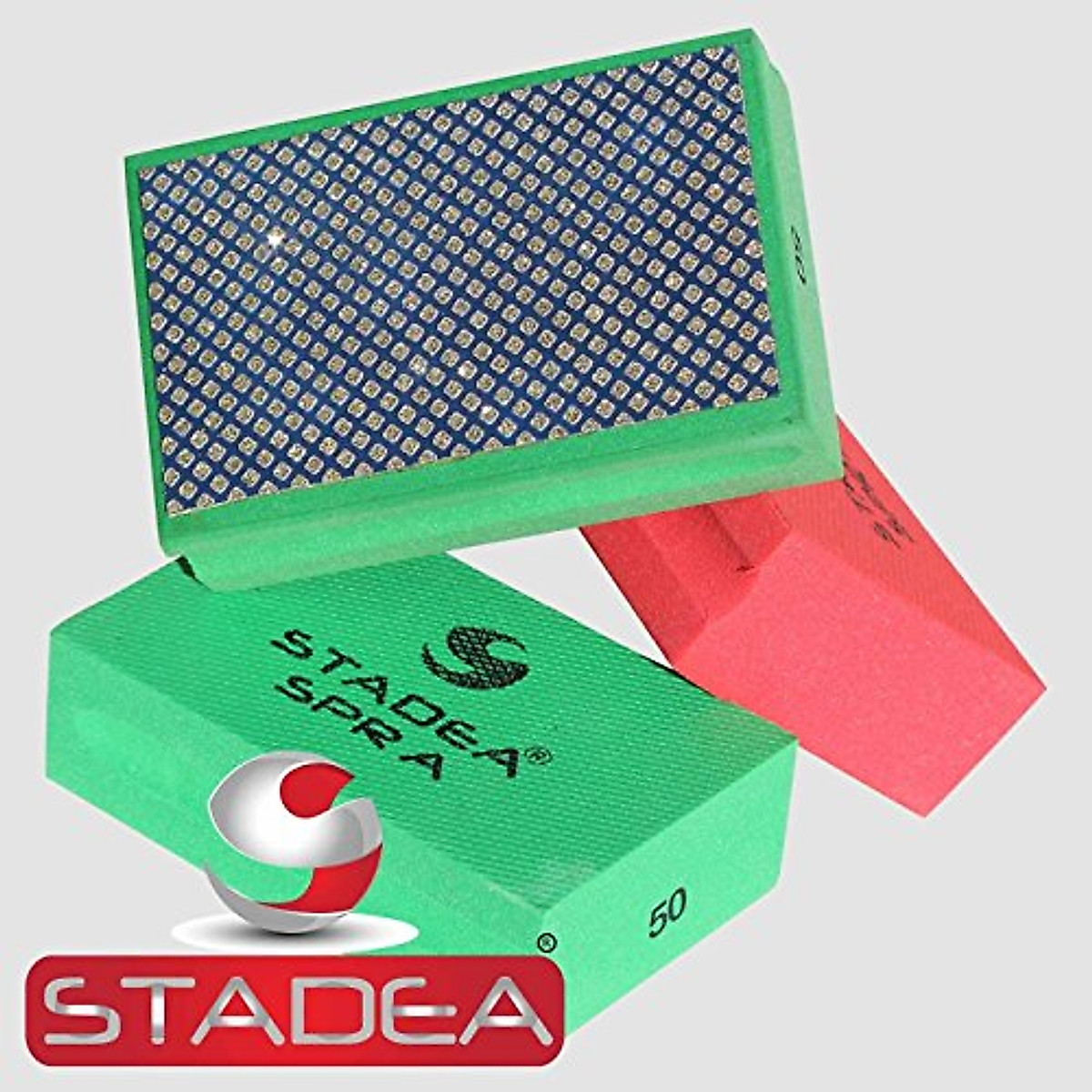 STADEA Diamond Hand Polishing Pad Electroplated Grit 50 for Granite Concrete Terazzo Polishing