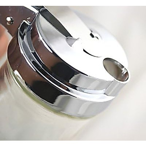 6 Oz. (Ounce) Glass Bulb Jar Syrup Dispenser, Sugar Dispenser, Retracting Spout, Dispensing Thumb-Lever, Pancake House Style (2)