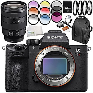 Sony Alpha a7R III Mirrorless Digital Camera with Sony FE 24-105mm f/4 G OSS Lens 10PC Accessory Bundle – Includes 64GB SD Memory Card + More