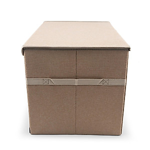 HYGGE + Animial Toy Storage Bin with Lid 20.8" x 13" x 13" Durable fabric & lightweight design. Great for storing toys, books, linens, games, clothing, baby products & more! (Safari Pack)