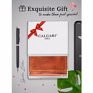 CALGARI® Italian Luxury Leather Wallets For Men | Trifold