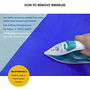 emma kites Black Ripstop Nylon Fabric 40 Denier, Pre-Cut Piece 3-Yard: 60"x108", Water Repellent Windproof Dustproof Airtight PU Coating