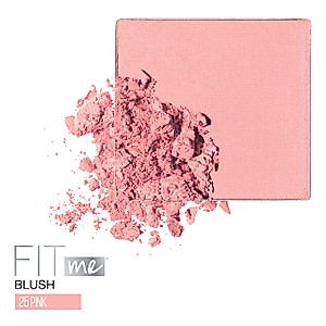 Maybelline Fit Me Blush, Lightweight, Smooth, Blendable, Long-lasting All-Day Face Enhancing Makeup Color, Pink, 1 Count