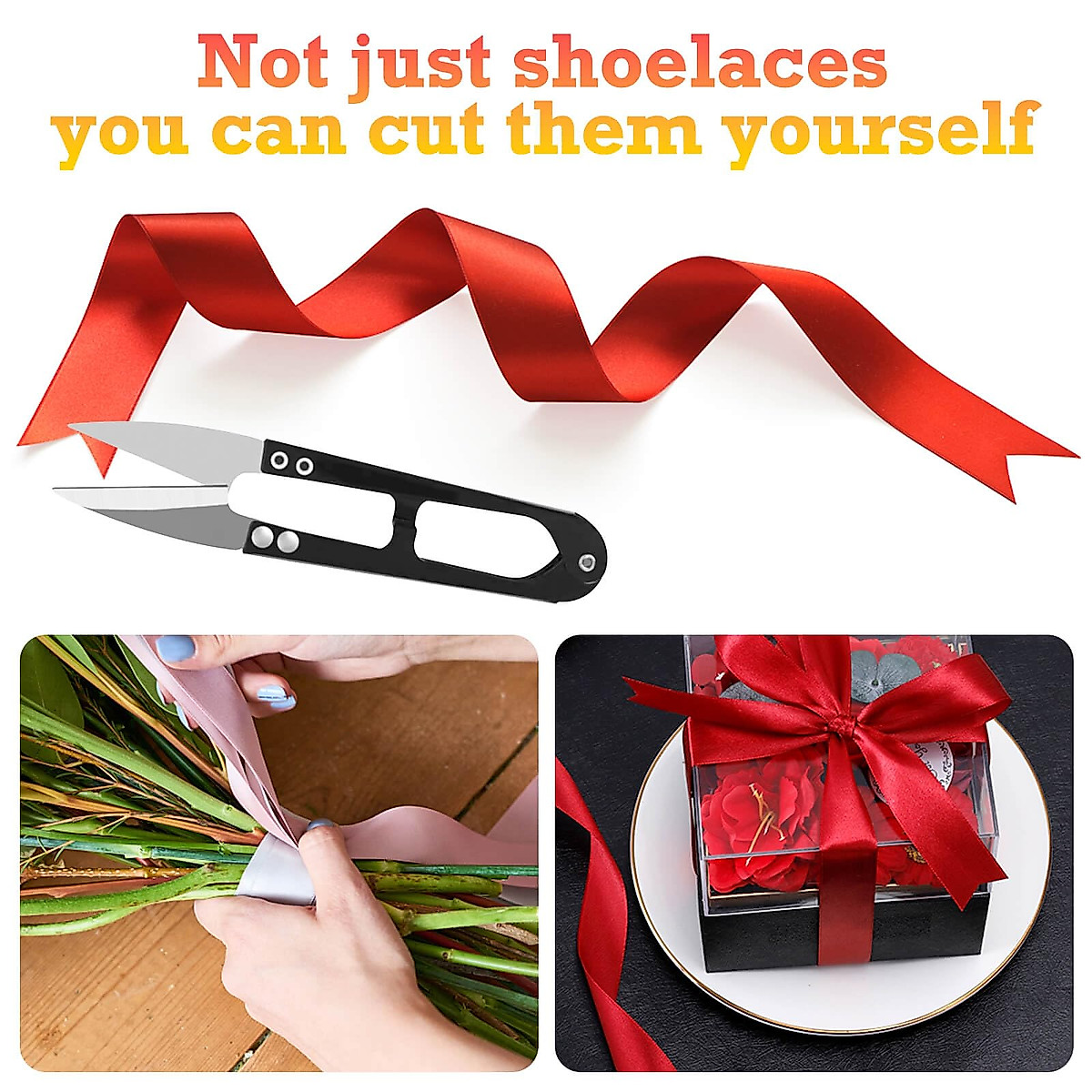 WEGOODZF Ribbon Satin Sneakers Shoelaces: 2 Pair 22mm Wide 47 inch Yellow + Gold Metal Tips Flat Silk Shoe Laces