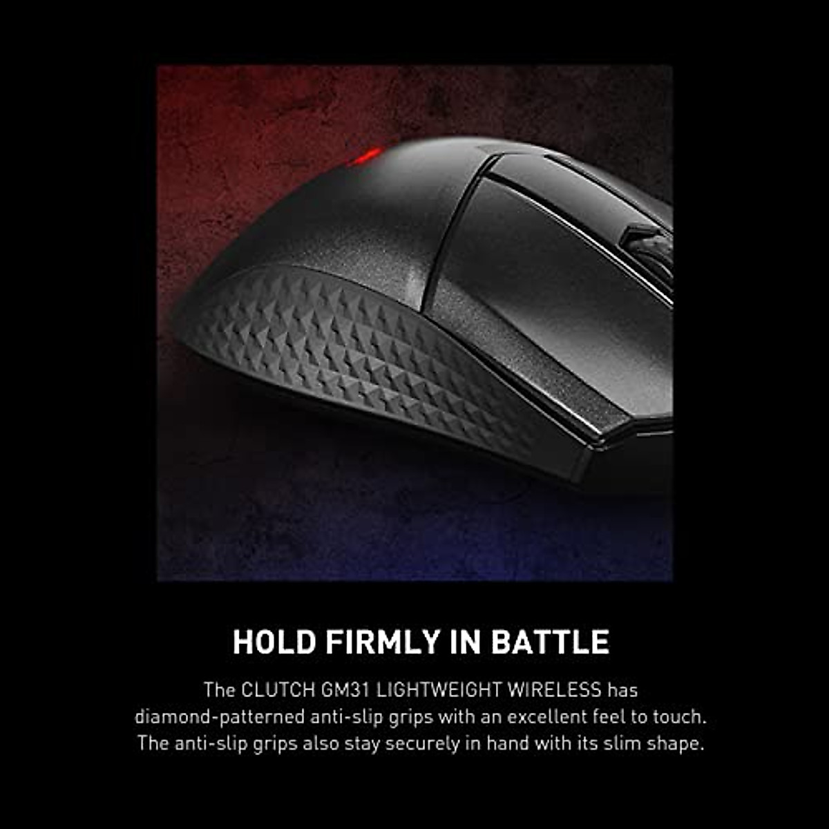 MSI Clutch GM31 Lightweight Wireless Ergonomic Gaming Mouse & Charging Dock, 12K DPI Optical Sensor, 60M Omron Switches, Fast-Charging 110Hr Battery, RGB Mystic Light, 5 Programmable Buttons, PC/Mac