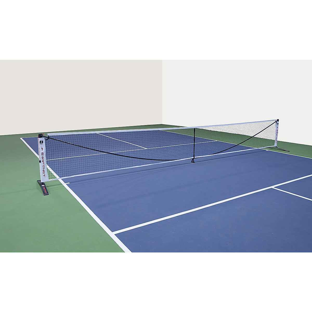 SwiftNet 2.1 Portable Pickleball Net System - High Tension, Lightweight Carbon Fiber Alloy Frame for Casual and Tournament Pickleball - Perfect to Carry Anywhere