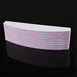 eHubsupply Nail File 25 PCS Professional Double Sided 80/100 Grit Nail Files Emery Board Manicure Pedicure Tool and Nail Buffering Files, Purple