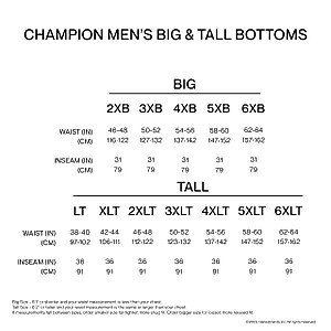 Champion Men's Sweatpants, Powerblend, Fleece, Open-Bottom Sweatpants (Reg. or Big & Tall)