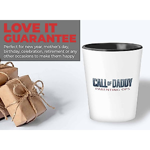 Father's Day Shot Glass 1.2oz - Call Of Daddy Parenting Ops - Awesome Birthday Gamer Dad Best Fathers Day