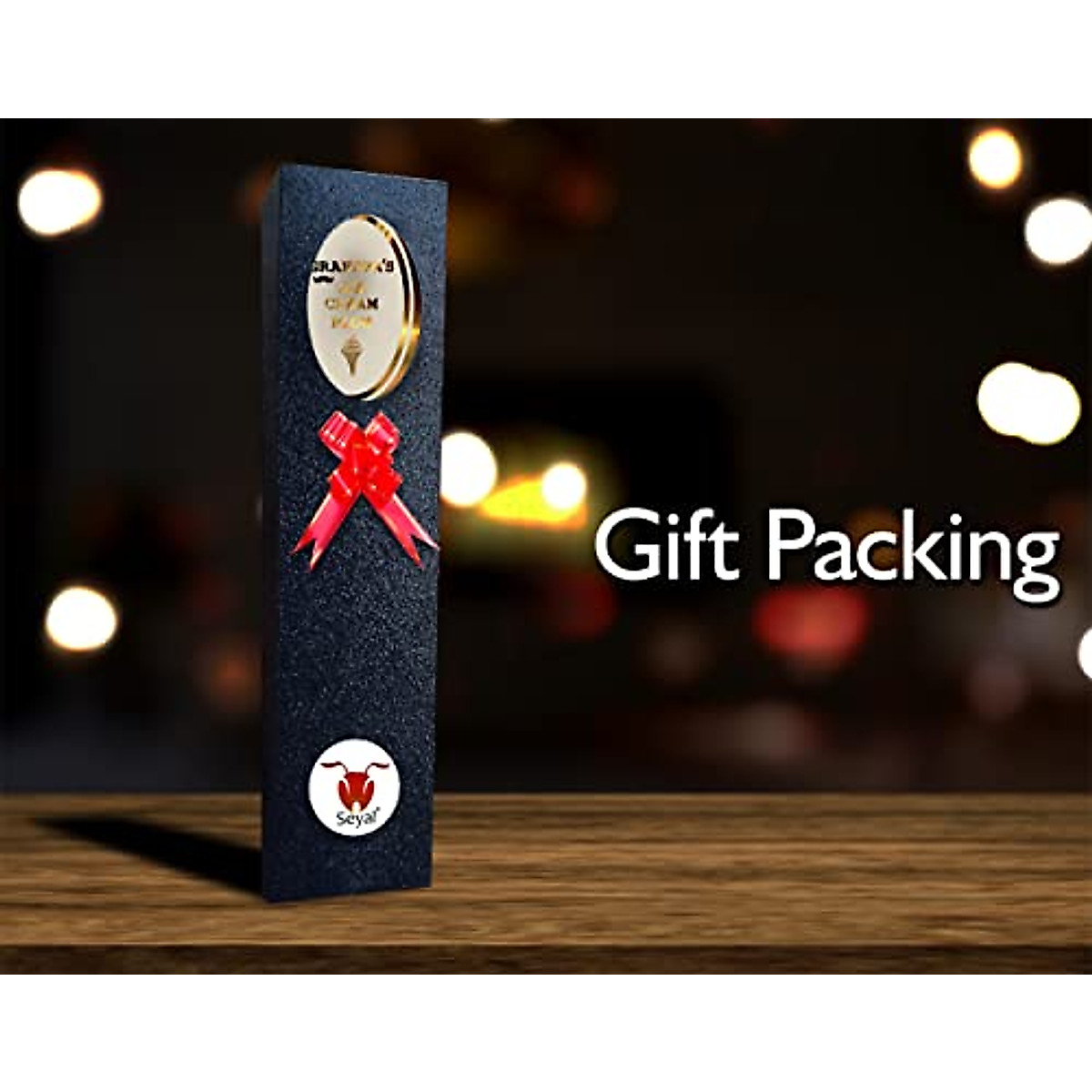 Grandpa's Ice Cream Plow Spoon - (Gold)