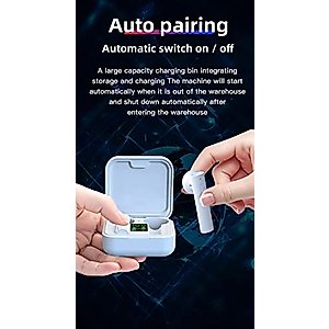 Apollo's Products Air6 Pro True Wireless Stereo Bluetooth Earbuds Noise Cancelling with Charging LED Charging Display (Compatible to iOS or Android)