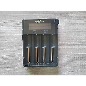 4 Slots 21750 21700 Battery Charger,4 Slots Ni-MH AA 18650 Battery Charger 21700 Charger for 20700 22700 22650 26650 26700 16340 (RCR123) 17670 Battery with PCB Protection Board