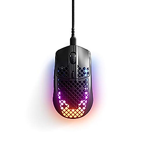 SteelSeries Aerox 3 - Super Light Gaming Mouse - 8,500 CPI TrueMove Core Optical Sensor - Ultra-lightweight Water Resistant Design - Universal USB-C connectivity