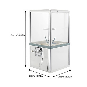 Vending Machine, 21" Height Candy Gumball Machine, Huge Load Capacity Gumball Bank, Candy Vending Machine for 1.18-2.17in Gadgets, Perfect for Game Stores and Retail Stores