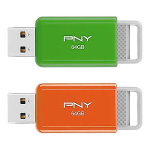 PNY 64GB USB 2.0 Flash Drive 2-Pack