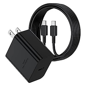 45W Super Fast Charger Type C, USB C Wall Charging Block Adapter and 6ft Android Phone Charger Cable Cord for Samsung Galaxy S23 Ultra/S23+/S23 Plus/S22/S21+/S20/S10/Z Flip 3/Note20/Note10+/iPad Pro