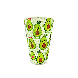 TINYMILLS Avocado Cute Kawaii 14oz Travel Mug Eco-Friendly Reusable Plant Fiber Travel Mug Birthday Gift Stocking Stuffer Teacher
