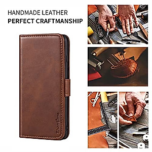 MILEGAO Case for Infinix Zero 5G 2023, Magnetic PU Leather Wallet-Style Business Phone Case,Fashion Flip Case with Card Slot and Kickstand for Infinix Zero 5G 2023 6.78 inches-Darkbrown