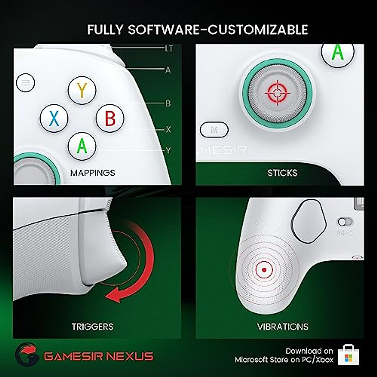 GameSir G7 SE Wired Controller for Xbox Series X|S, Xbox One & Windows 10/11, Plug and Play Gaming Gamepad with Hall Effect Joysticks/Hall Trigger, 3.5mm Audio Jack