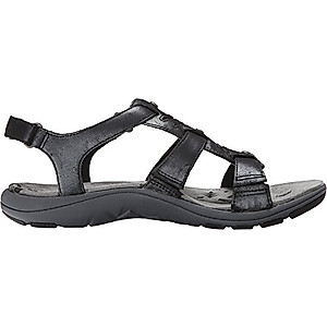 Merrell Women's Adhera Strap Sandal, Black, 8 M US