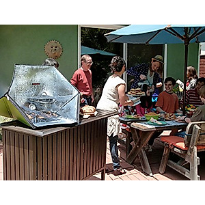 Sunflair Portable Solar Oven Deluxe with Complete Cookware, Dehydrating Racks, and Thermometer - Great for Camping, Outdoor Activities
