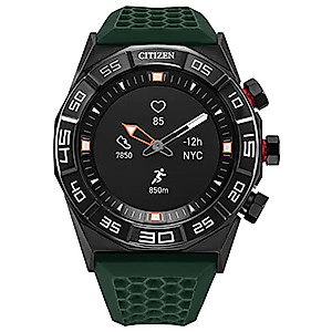Citizen CZ Smart Gen 1 Hybrid smartwatch 44mm, Continuous Heart Rate Tracking, Fitness Activity, Golf App, Displays Notifications and Messages, Bluetooth Connection, 15 Day Battery Life