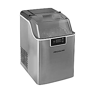 Frigidaire Countertop Crunchy Chewable Nugget Ice Maker V2, 44lbs per Day, Stainless Steel