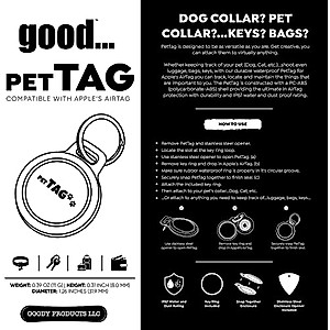 AirTag Dog Tag Waterproof Pet Holder for Apple Updated Model