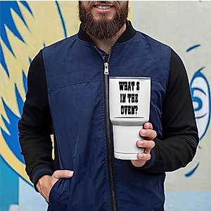 Gender Reveal Gift Ideas, Ideal for Baby Shower - Cookies in the Oven, Celebrate the Arrival on 30 Oz White Stainless Steel Large Tumbler