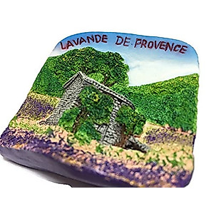 ES Routes Lavande De Provence Lavender France Fridge Magnet 3D Souvenir Set Collection Resin MG-101