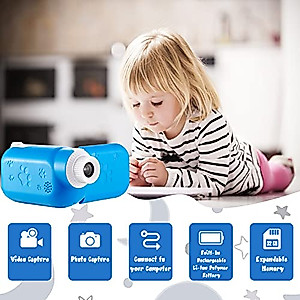 Camera for Kids 3-10 Years,Kids Digital Camera Christmas Birthday Gifts for Boys and Girls,2.4 Inch 1080p Dual Lens Children Video Camera Toys (32G)