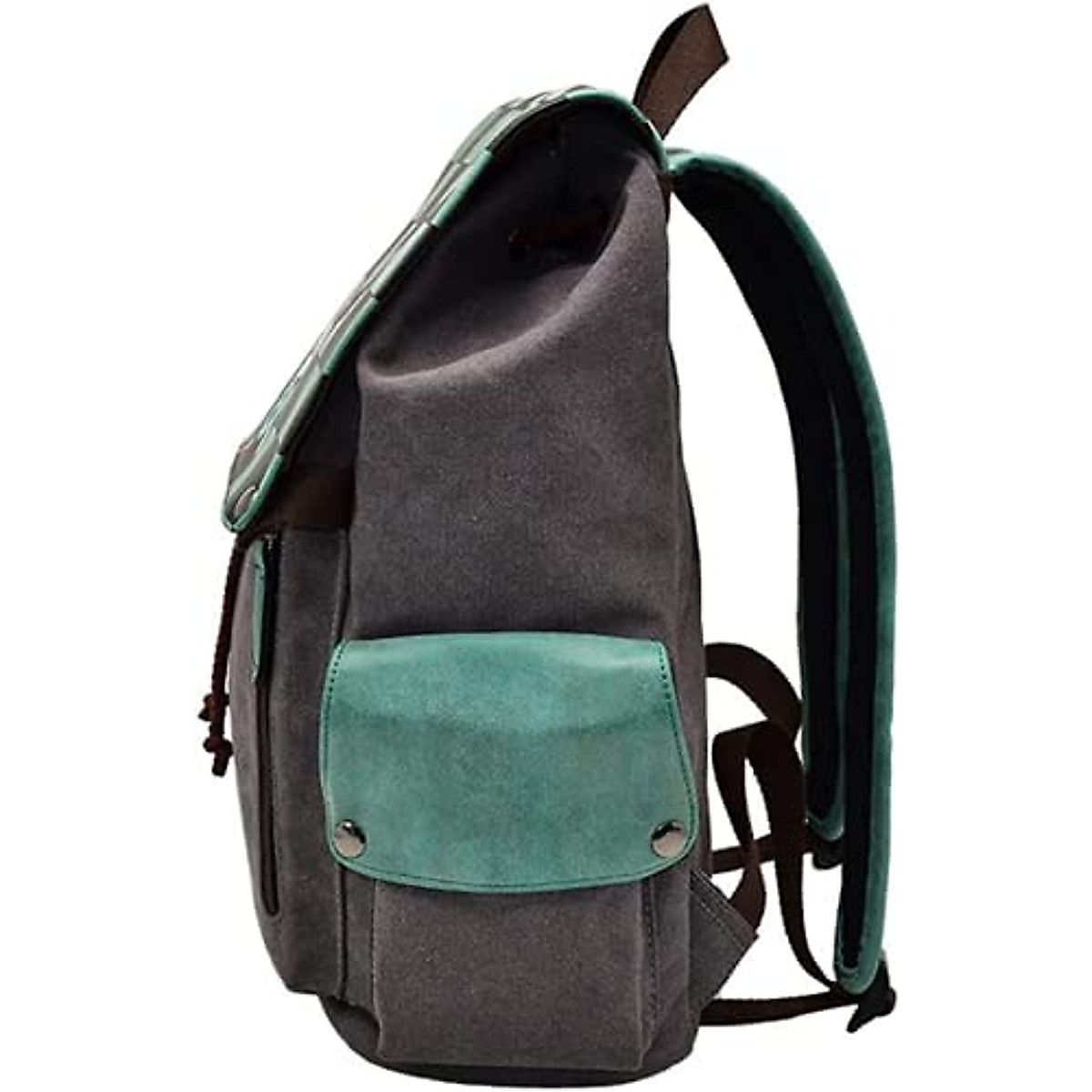 Anime Backpacks Canvas Shoulders bag 3D Print Back Pack for Anime Fans (Green)