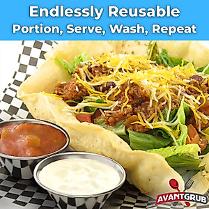 Pro-Grade Stainless Steel 1.5oz Sauce Cups 36 Pk. Reusable Stackable Metal Portion Containers for Sampling, Salad Dressing Sides or Dipping Sauces. Small Ramekin for Restaurant, Catering or Deli.