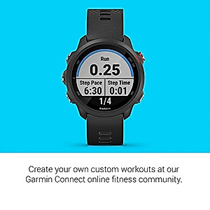 Garmin 010-02120-20 Forerunner 245 Music, GPS Running Smartwatch with Music and Advanced Dynamics, Black
